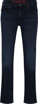HUGO BOSS Herren 708 Slim-Fit Jeans aus schwarzblauem Stretch-Denim Dunkelblau 29/34