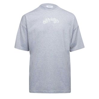 Off-white Off White - Hl_Music T-Shirt f&uuml;r Herren, Regul&auml;r (Grau/Wei&szlig;)