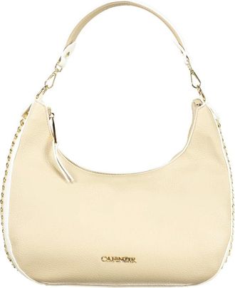 Caf&egrave;noir Femme, Sacs, Beige, Taille: ONE Size Sac bandouli&egrave;re avec accessoire contrastant