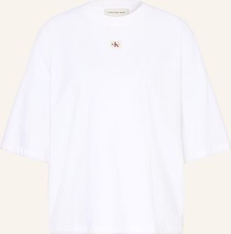 Calvin Klein Jeans Oversized-Shirt weiss