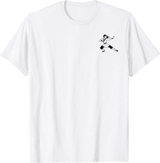 Disney Mulan Mulan Simple Black Outline Fighting Stance T-Shirt