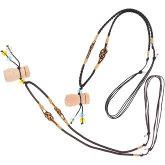 BESPORTBLE Cabilock 2 St&uuml;ck Pack Duft&ouml;l Diffusor Halsketten mit Holzanh&auml;nger Leere Parf&uuml;mflaschen Anh&auml;nger zum Aufh&auml;ngen im Auto Aromatherapie Dekoration mit Bau