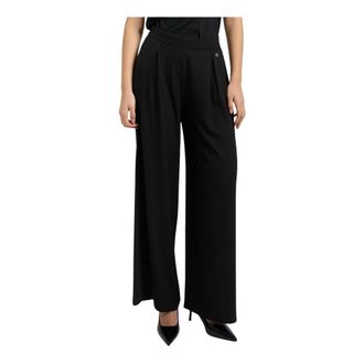 Yes-Zee YES Zee, Femme, Pantalons, Noir, Taille: 40 FR Pantalon Large Taille Haute