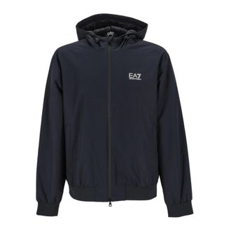 Emporio Armani Stilvolle Jacke in Blau - - Jackets - Herren - Schwarzk - 2XL