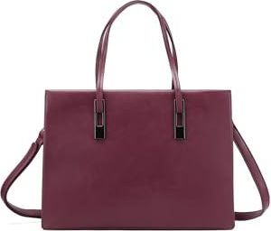 Queen Helena Grand sac à main avec bandoulière amovible grande capacité femme M1063, bordeaux