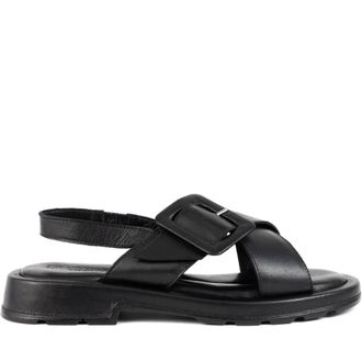 Sergio Moretti Femme, Chaussures, Noir, Taille: 38 EU Sandales Plates Ouvertes