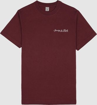 Sporty & Rich T-Shirt Syracuse Bordeaux