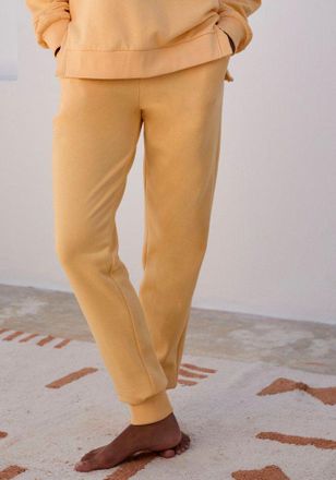 Buffalo Sweathose Loungehose mit seitlichen Taschen und kleinem Druck, Loungewear