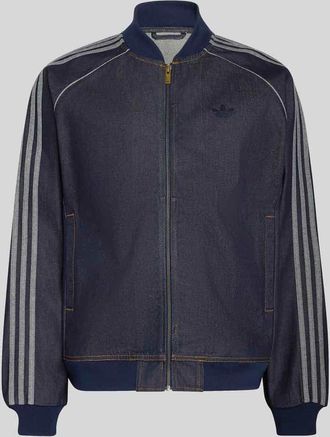 adidas Originals Loose Fit Jeansjacke aus reiner Baumwolle mit Logo-Stitching