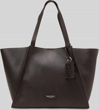 Marc O'Polo Shopper aus Rindsnappa mit Logo-Anh&auml;nger