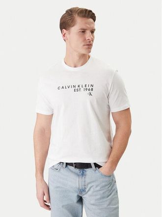 Calvin Klein Jeans T-Shirt LV04RF800G Wei&szlig; Classic Fit
