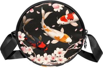 Generic Petit sac &agrave; bandouli&egrave;re Circle pour femme, petit sac &agrave; bandouli&egrave;re avec fermeture &eacute;clair, bretelles r&eacute;glables, sac &agrave; main rond d&eacute;contract&eacute; pour femmes