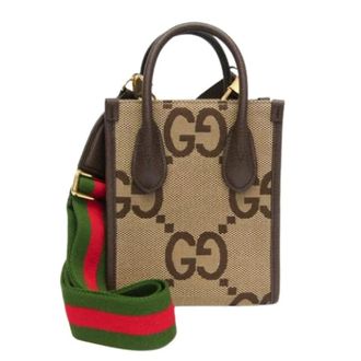 Gucci Pre-owned Jumbo GG Mini - Femme - Pre-owned - Beige - Taille: ONE Size