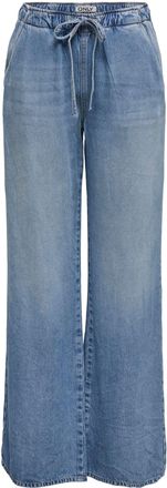 Only Female Jeans mit weitem Bein ONLGRETA Hohe Taille Weiter Beinschnitt Jeans