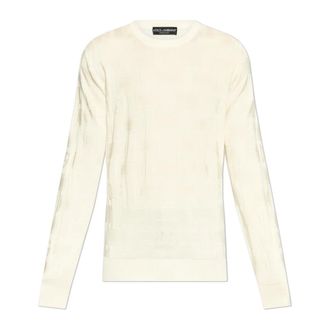 Dolce & Gabbana Pullover mit Monogramm - - Knitwear - Herren - Beige - M