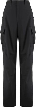 Bottega Veneta Femme, Pantalons, Noir, Taille: 32 FR Fine Wool Cargo Pants