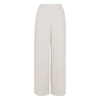 Bomboogie Femme, Pantalons, Beige, Taille: 34 FR Pantalon Palazzo en Satin de Coton