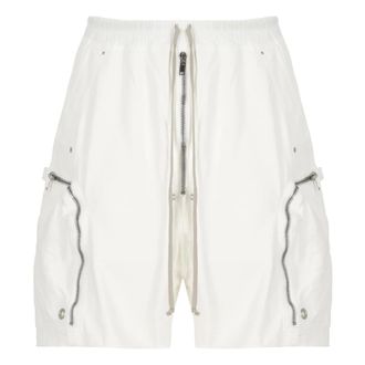 Rick Owens Homme, Shorts, Blanc, Taille: M Cotton Bermuda Shorts