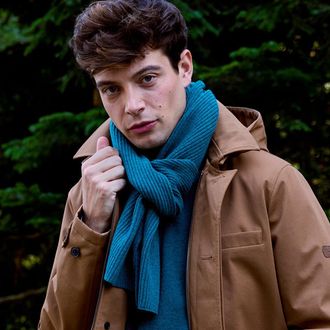 Bexley Echarpes Lambswool - Echarpes homme vert fonc&eacute; chin&eacute;