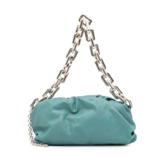 Bottega Veneta Pre-owned Chain Leather Clutch - - Pre-owned - Damen - Blau - ONE SIZE
