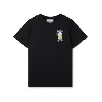 Casablanca Buntes T-Shirt - - Tops - Herren - Schwarzk - 2XL