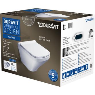 Duravit Wand-Tiefsp&uuml;l-WC Durastyle Wei&szlig; inkl. WC-Sitz Toilette Wand wc - Duravit