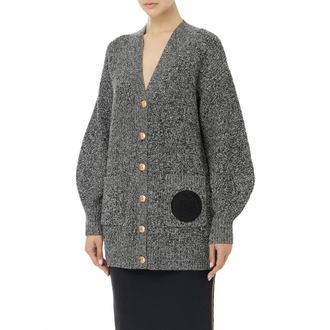 Elisabetta Franchi Femme, Pulls, Gris, Taille: 44 FR Ensemble Cardigan