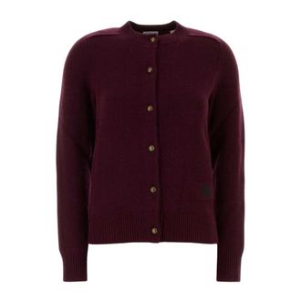 Burberry Stretch Kaschmir-Mischung Cardigan - - Knitwear - Damen - Lila - XS