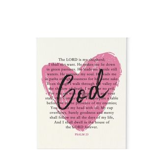 Generic poster Feminine Christian Wall Art, Pink Heart & Bow Scripture Print, Bible Verse Decor for Bedroom & Home Office(Unframed,08x12inch(20x30cm))