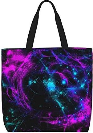 Generic Sac Fourre-Tout &Eacute;claboussures N&eacute;on Phosphorescentes Sac Enfant Personnaliser Avec Poign&eacute;es Sacs &Agrave; Main, Pour Burea, Voyage, Filles, Shopping