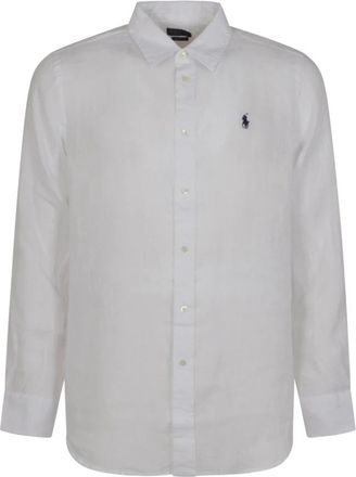 Polo Ralph Lauren Homme, Chemises, Blanc, Taille: 2XL Chemise Classique &agrave; Manches Longues et Boutons