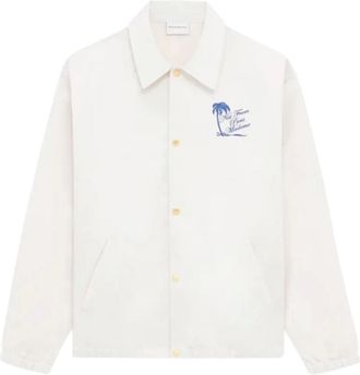 Dr&ocirc;le de Monsieur Homme, Vestes, Blanc, Taille: L Veste chemise graphique