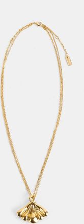 Chlo&eacute; Collier en laiton bicolore avec pendentif coulissant et logo grav&eacute;