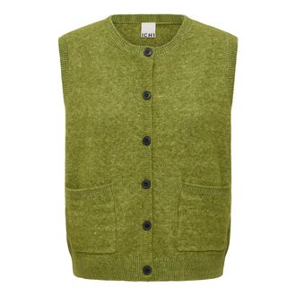Ichi Strickware - - Jackets - Damen - Gr&uuml;n - L