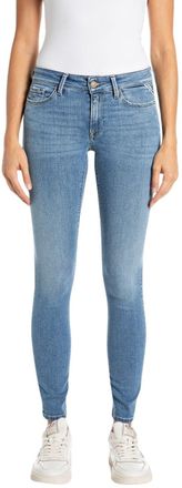 Replay Damen Jeans New Luz Skinny-Fit, Blau (Medium Blue 009-6), 32W / 30L