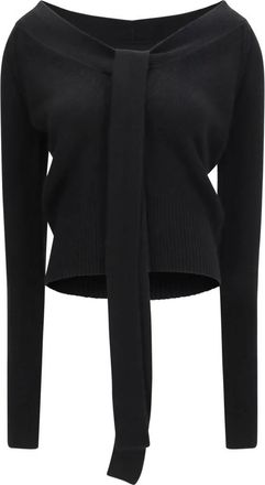 Ermanno Scervino Cardigan en Cachemire Pur - Femme - Pulls - Noir - Taille: 36 FR