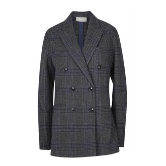 Circolo 1901 Femme, Vestes, Gris, Taille: 40 FR Blazer doppiopetto tartan