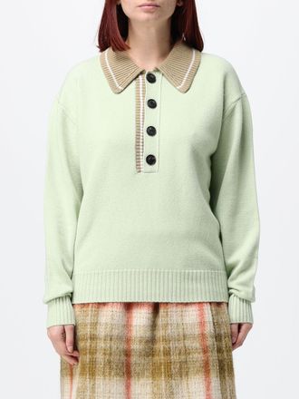Tela Lang&auml;rmeliges Woll-Poloshirt aus Strick mit geripptem Kragen