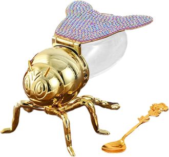 MagiDeal Bienenhonig Jar Storage Pot Neuheit vielseitiger Verzierungen Moderner Zuckerschalenbehälter für Hauswarming Gift Restaurant Dinner, Color F