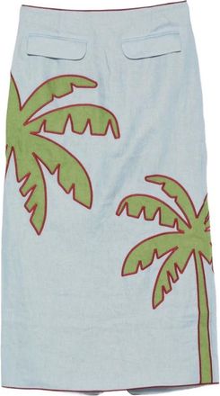 Farm Rio Farm Rio, Femme, Jupes, Bleu, Taille: 36 FR Midi Skirt