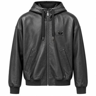 Dolce & Gabbana Lammlederjacke - - Jackets - Herren - Schwarzk - M