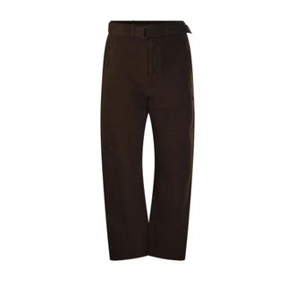 Christophe Lemaire Twisted Belted Pant - - Trousers - Herren - Rot - S