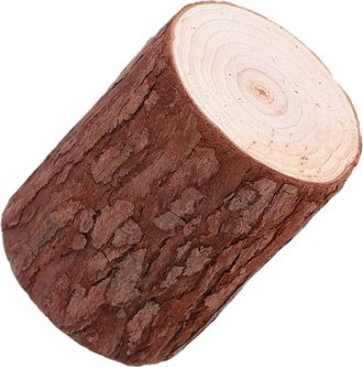 DOITOOL Holzstumpf Kerzenhalter Für Stumpenkerzen Holzkerzenständer Mit Teelichthalter Rustikaler Kerzenständer Für Hochzeit Und Heimdekoration