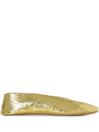The Row Stella Ballerinas aus Metallic-Leder - Gold