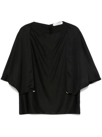 Lanvin blouse en soie - Noir