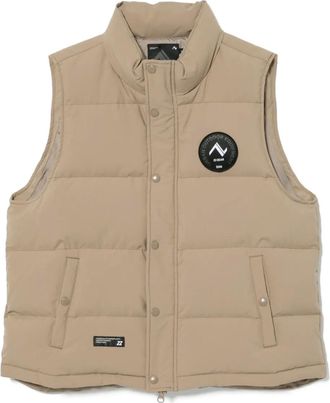 Izzue Weste mit Logo-Patch - Nude