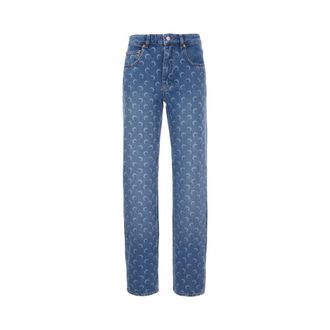Marine Serre Damen, Jeans, Blau, MGr&ouml;&szlig;e