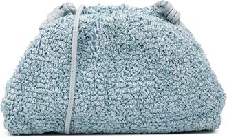 Bottega Veneta Hobo Bags - Boucle Curly Raffia The Mini Pouch Crossbody - Gr. unisize - in Blau - für Damen