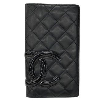 Chanel Portefeuille Long Pre-owned (Bi-fold) - Femme - Pre-owned - Noir - Taille: ONE Size