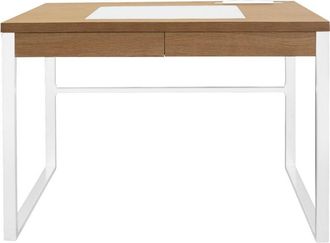 The Home Deco Factory The Home Deco Factory - Bureau industriel en bois et m&eacute;tal avec tiroir